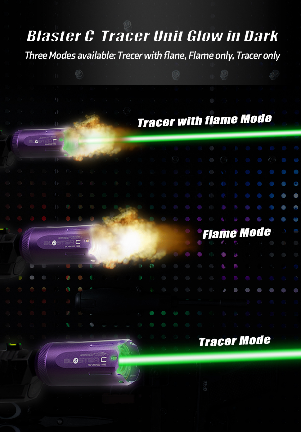 Acetech Blaster C Airsoft Tracer Unit with Muzzle Flash Simulation ...