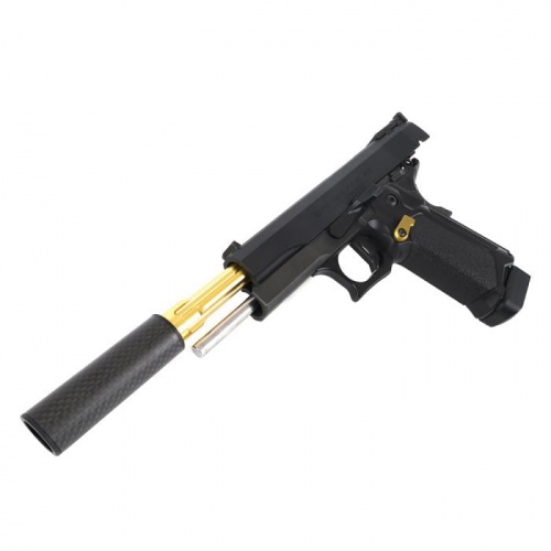 LayLax MODE-2 Carbon Fibre Slim Airsoft Silencer 70mm Long - Airsoft ...