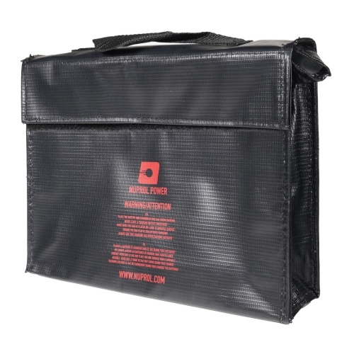 Nuprol Li-Po Airsoft Battery Fire Retardant Charge Bag 24cm x 6.4cm x ...