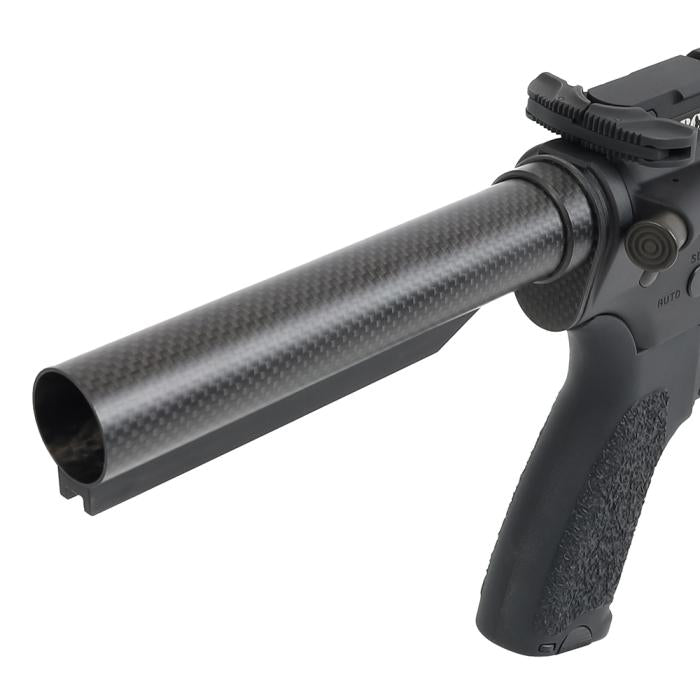 LayLax F.FACTORY Airsoft M4 Carbon Stock Buffer Tube - Airsoft Central