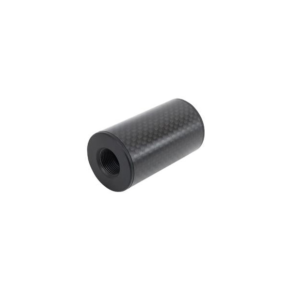 LayLax MODE-2 Carbon Fibre FAT Silencer 54mm Long - Airsoft Central