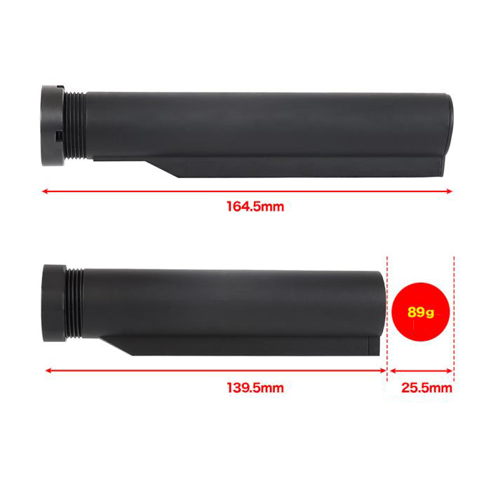 LayLax F.FACTORY Airsoft M4 Short Stock Pipe - Airsoft Central