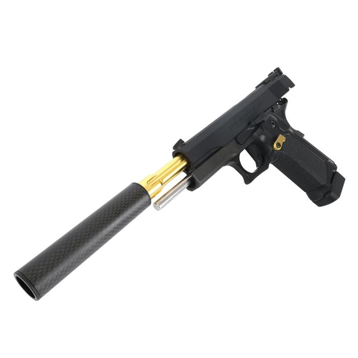 LayLax MODE-2 Carbon Fibre Slim Airsoft Silencer 100mm Long - Airsoft ...