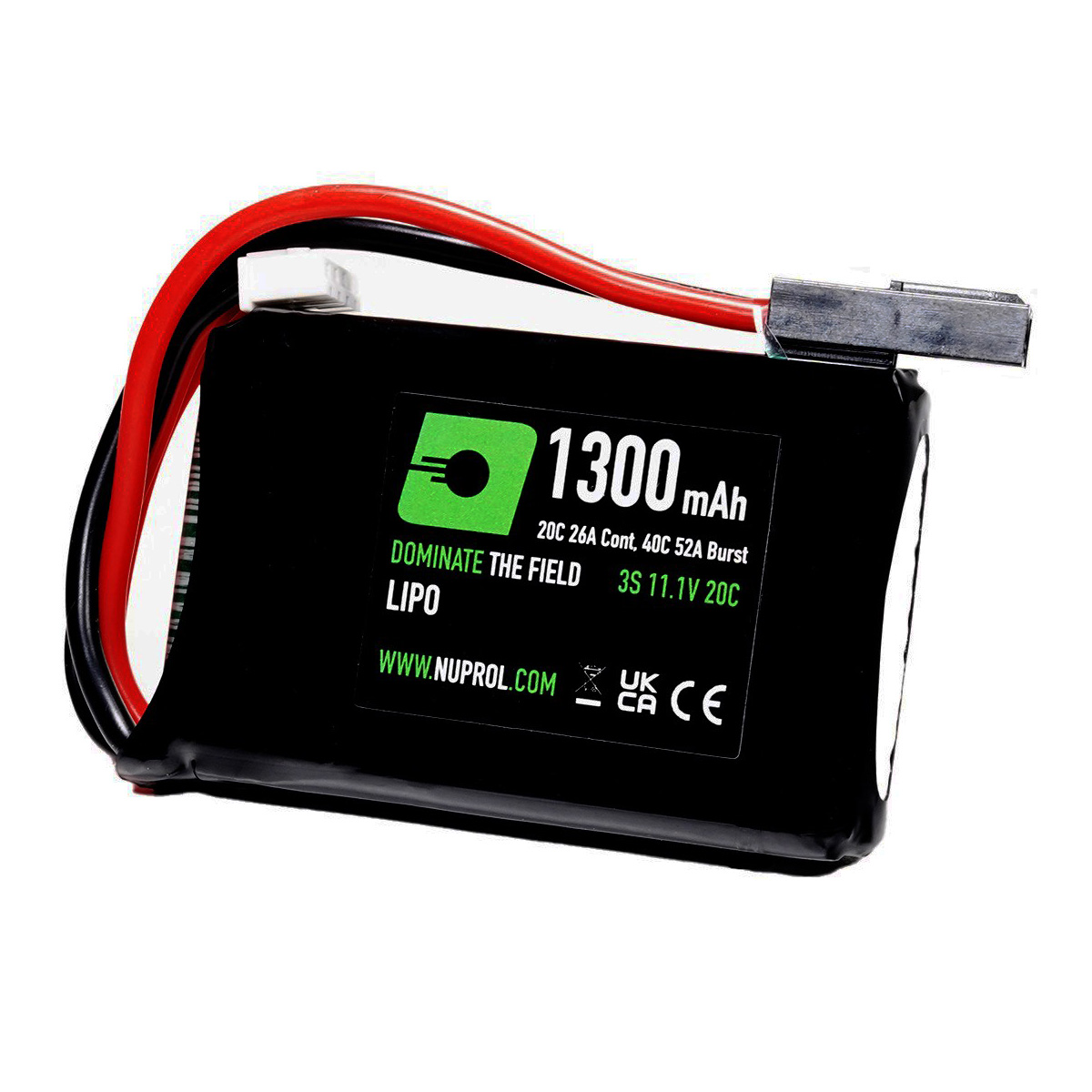 Nuprol Power 1300mah 11.1v 20c LiPo PEQ Box Airsoft Battery - Mini ...