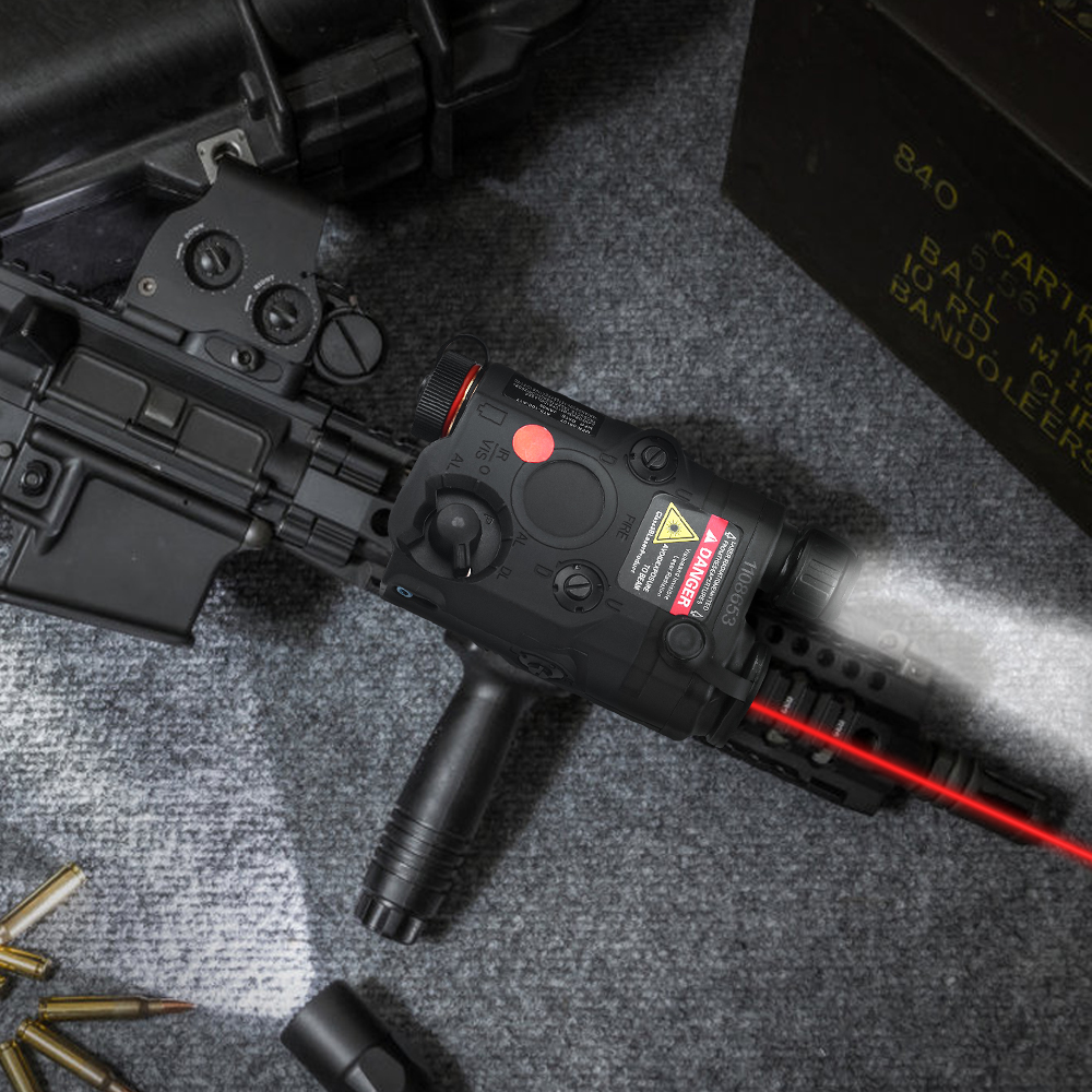 Airsoft AN / PEQ-15 Red Dot Laser and Torch Module - Black - Airsoft ...