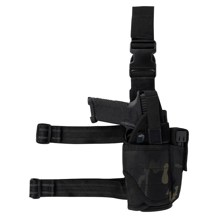 Viper Tactical Adjustable Airsoft Leg Holster - VCAM Black Camo ...