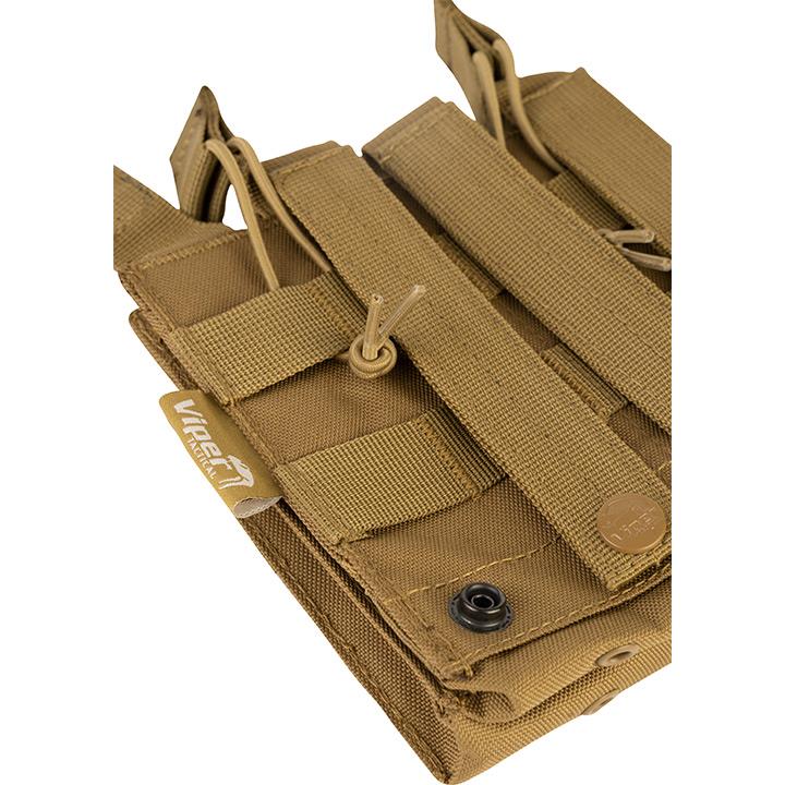 Viper Tactical Airsoft Double Duo Rifle Magazine Pouch - Tan - Airsoft ...