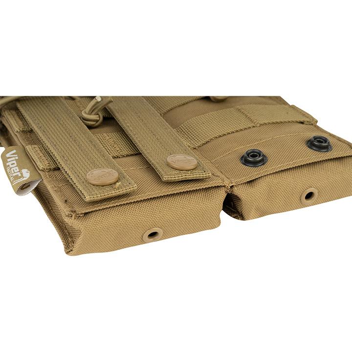 Viper Tactical Airsoft Double Rifle Magazine Pouch - Tan - Airsoft Central