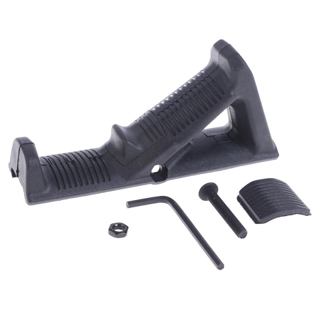 Airsoft Long Horizontal Foregrip for RIS Rail - Black - Airsoft Central