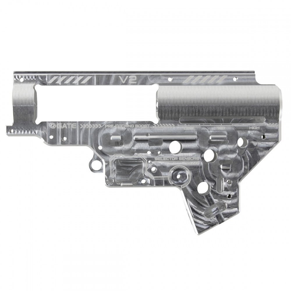 Gate EON Airsoft Version 2 V2 Billet Aluminium Gearbox Shell - Silver ...