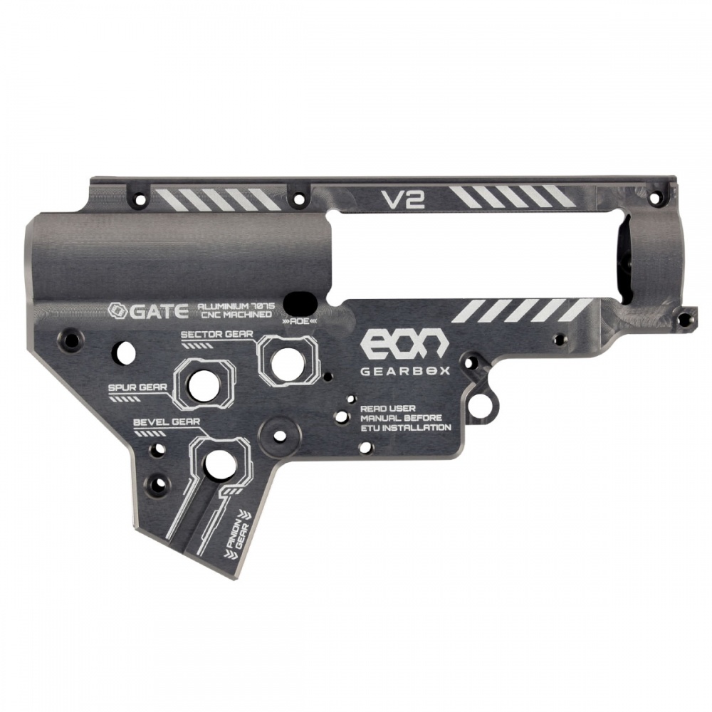 Gate EON Airsoft Version 2 V2 Billet Aluminium Gearbox Shell - Titanium ...