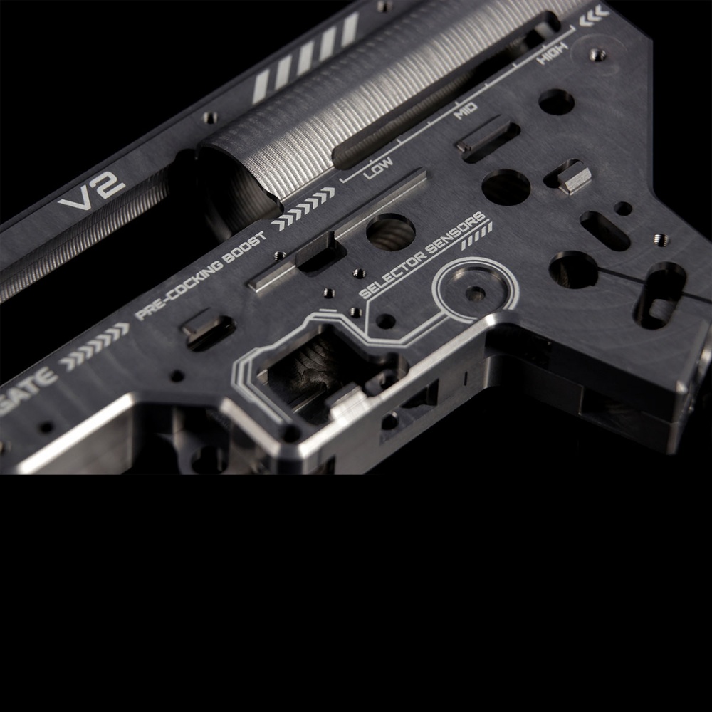 Gate EON Airsoft Version 2 V2 Billet Aluminium Gearbox Shell - Titanium ...