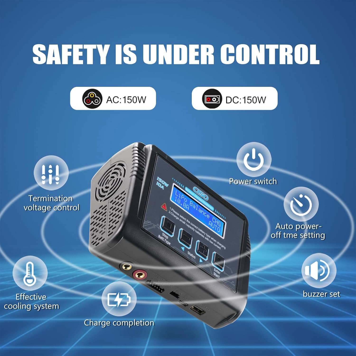 C150 NiMh & LiPo Balance Airsoft Battery Charger - Airsoft Central