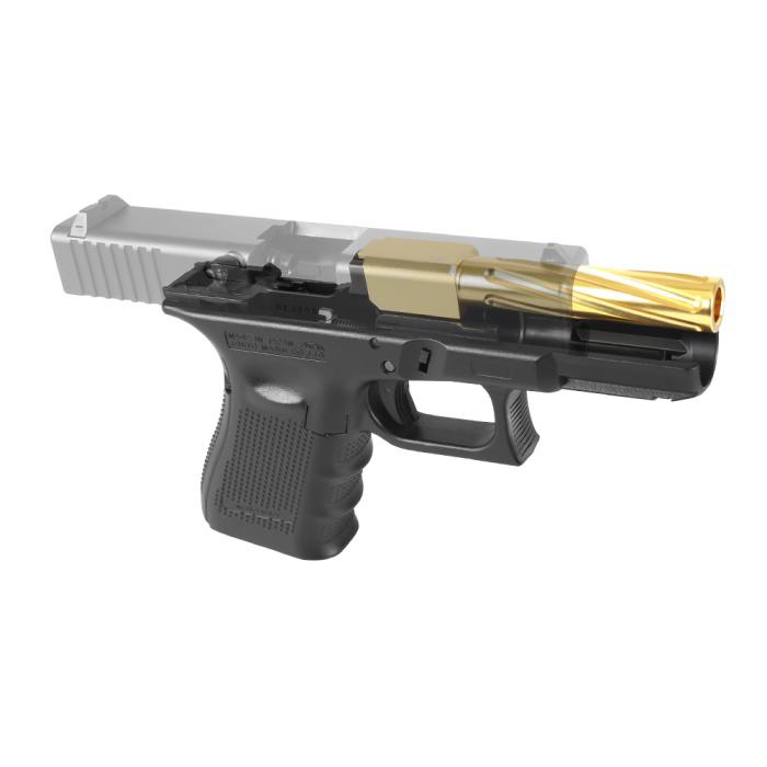 LayLax NINE BALL Tokyo Marui Glock 19 Non-Recoiling Fixed Twisted Outer ...