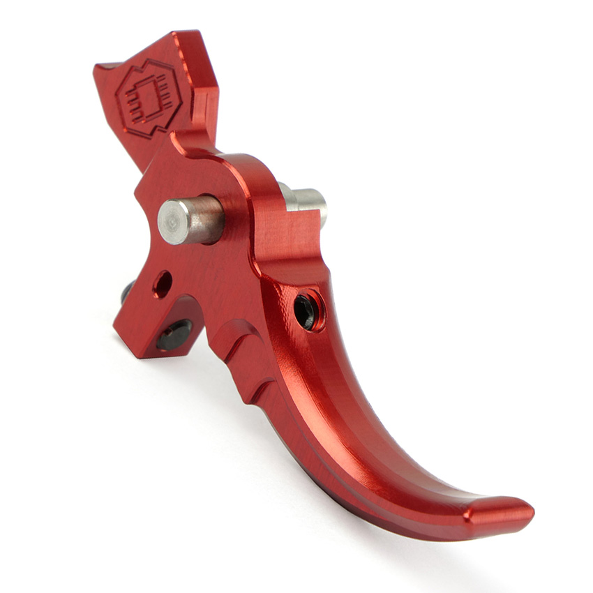 Gate Nova Adjustable Standard Curved Trigger CNC Aluminium 2E1 for V2 Airsoft Gearboxes ...