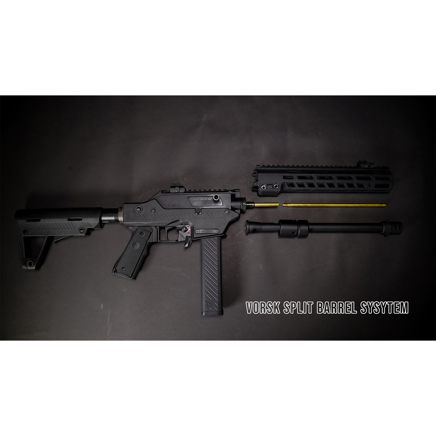 Vorsk VMP-2M Gas Blow Back Airsoft Rifle - Black - Airsoft Central